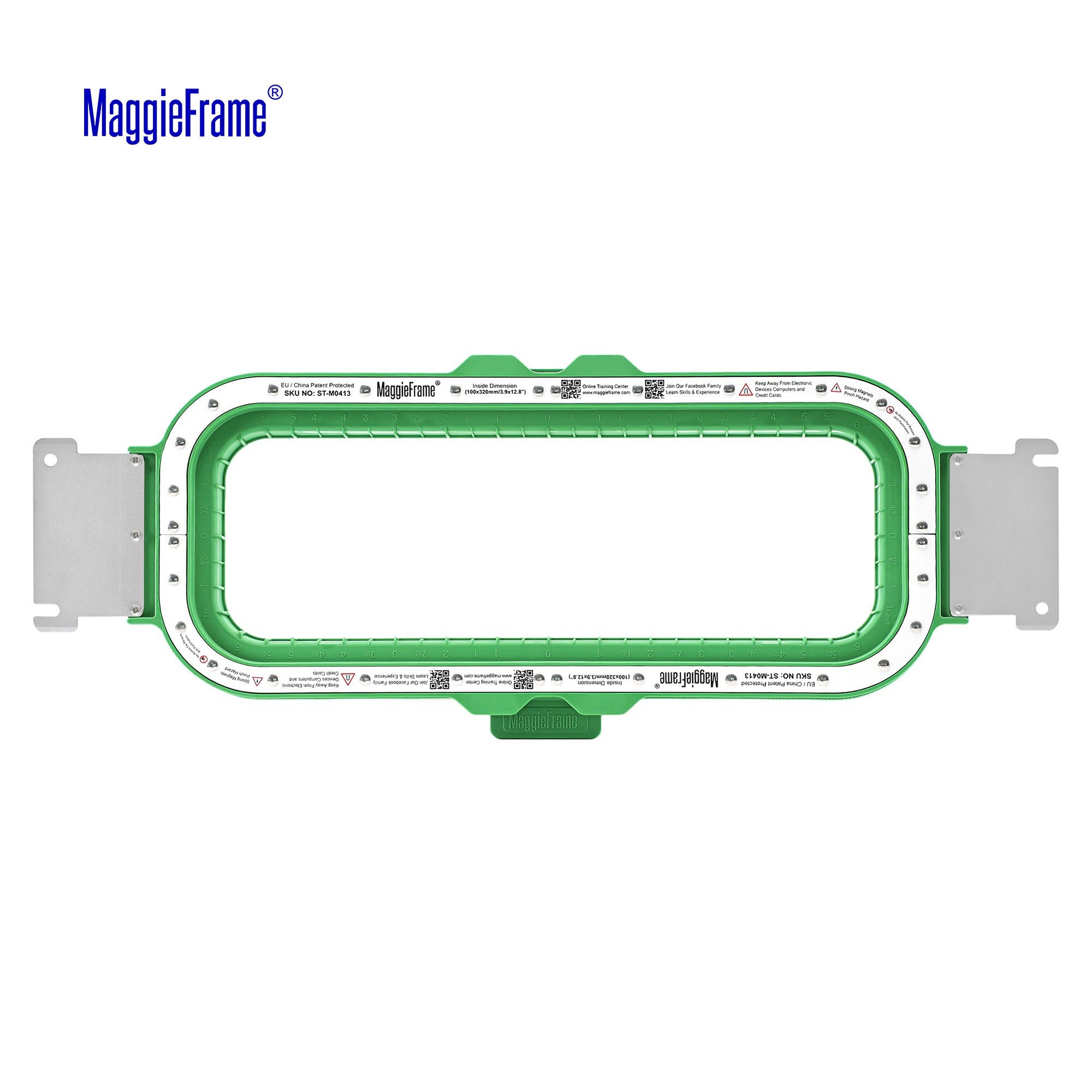 Magnetic Hoop for Brother PR600/PR1000E/PR655 – 3.9″ × 12.8″ (100 × 320 mm) | MaggieFrame ...