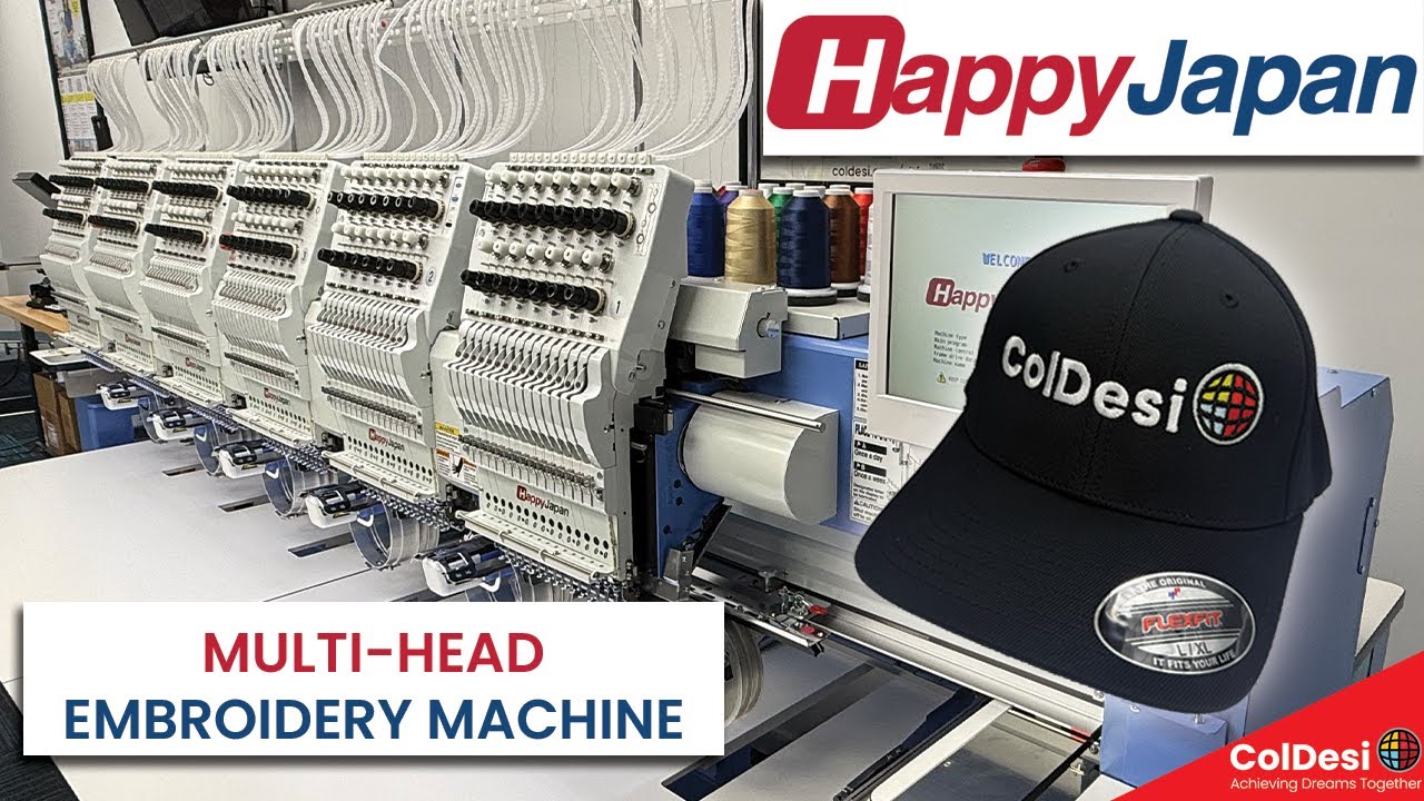 HappyJapan Embroidery Machines: 10-year Warranty Zero Downtime ...