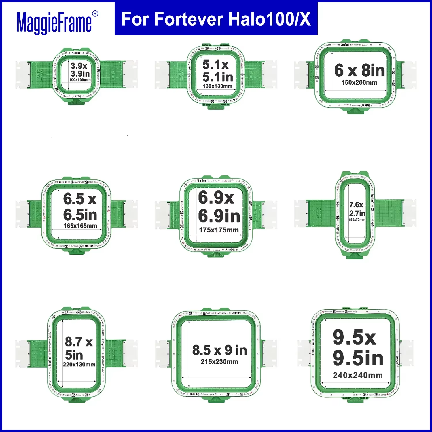 MaggieFrame Magnetic Hoop for FORTEVER Halo100/X – MaggieFrames